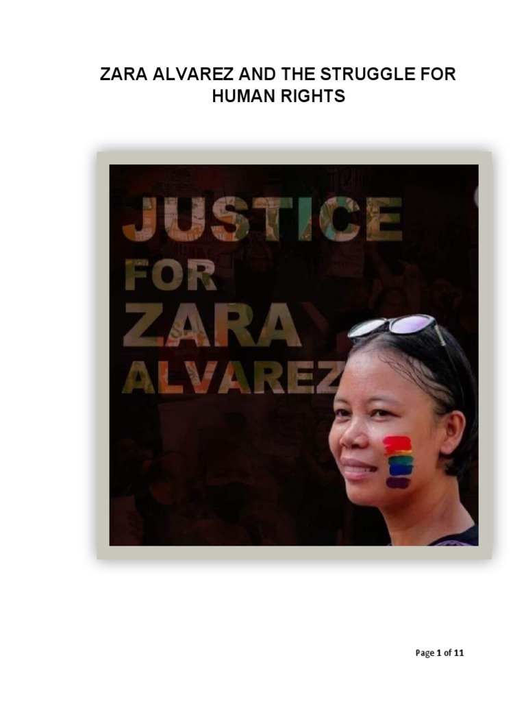 Zara Alvarez and The Struggle For The Cause of Human Rights | PDF ...