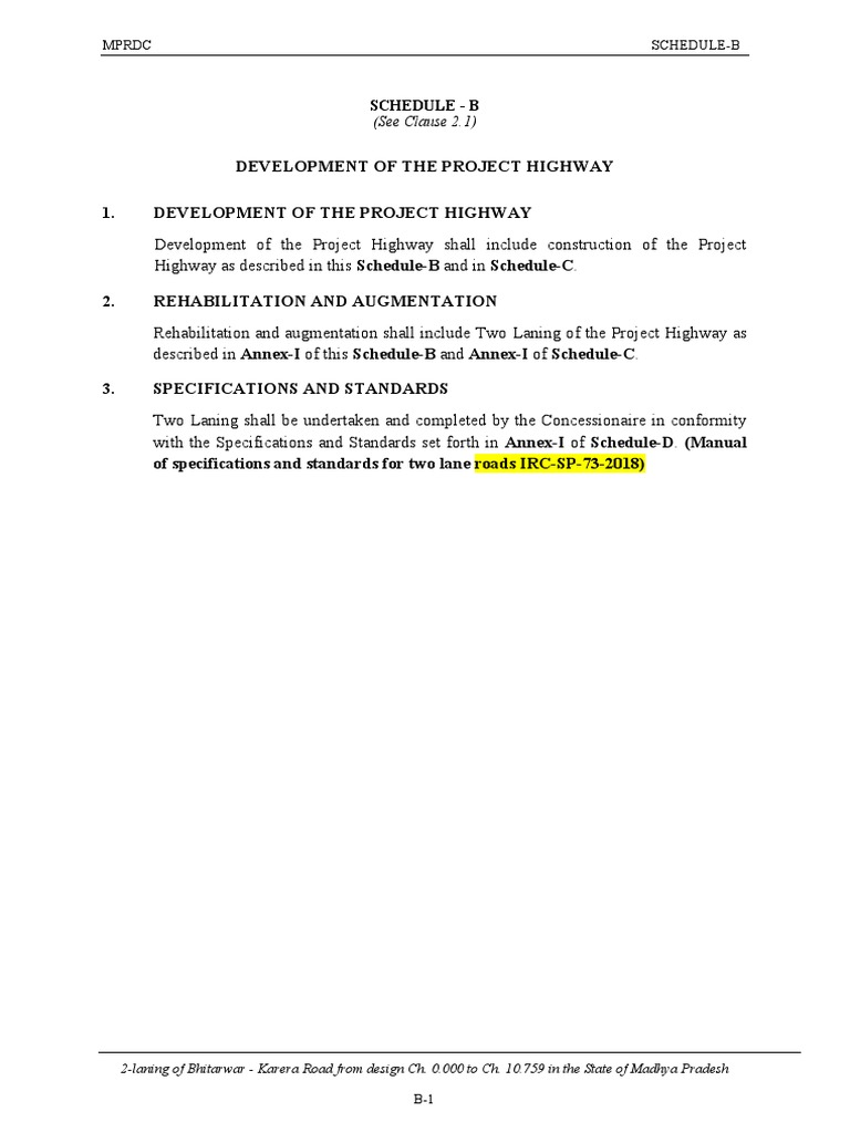 Development of The Project Highway Development of The Project Highway ...