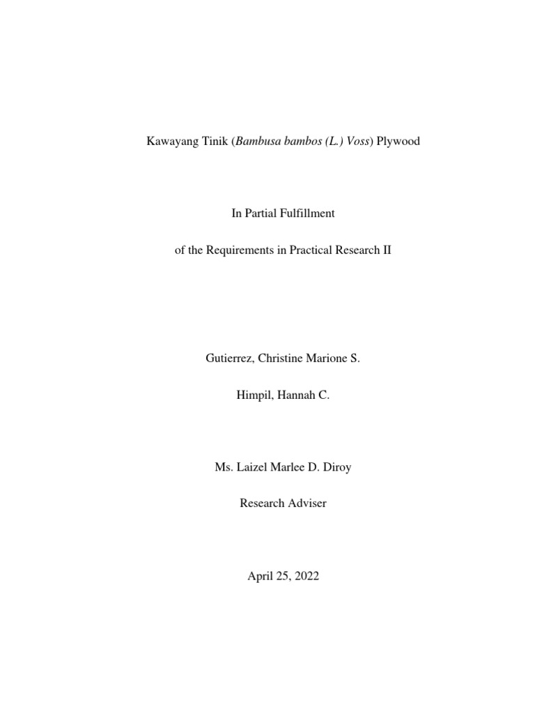 Research Paper Science Fair | PDF | Composite Material | Green Building