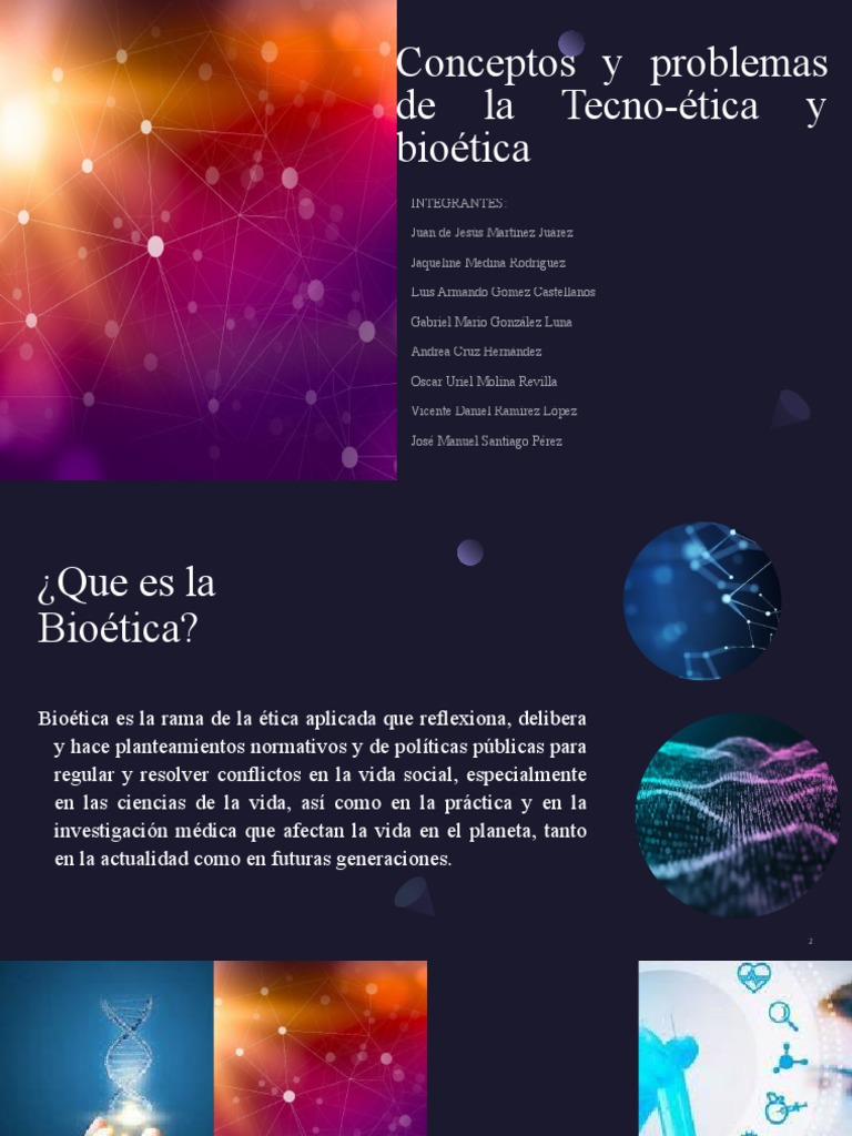 Tecnoética y Bioética: Conceptos Clave | PDF | Bioética | Instituciones ...