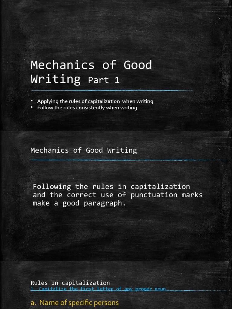 Mechanics of Good Writing. | PDF | Linguistics | Linguistic Morphology