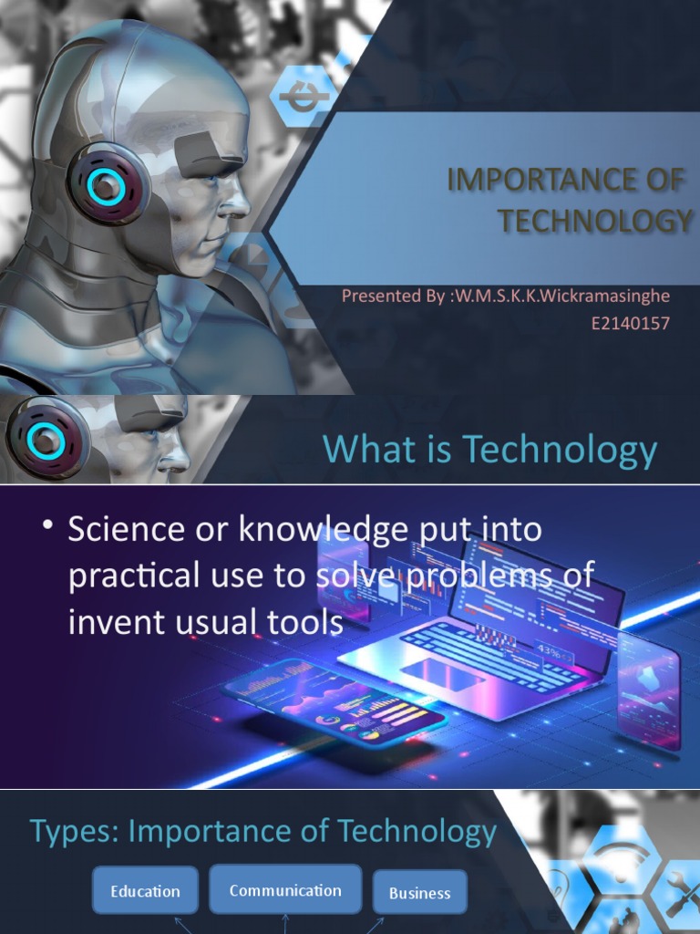 Importance of Technology (E2140157) | PDF | Educational Technology ...
