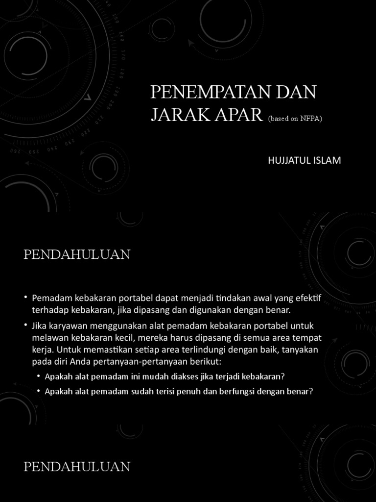 Penempatan Dan Jarak APAR | PDF