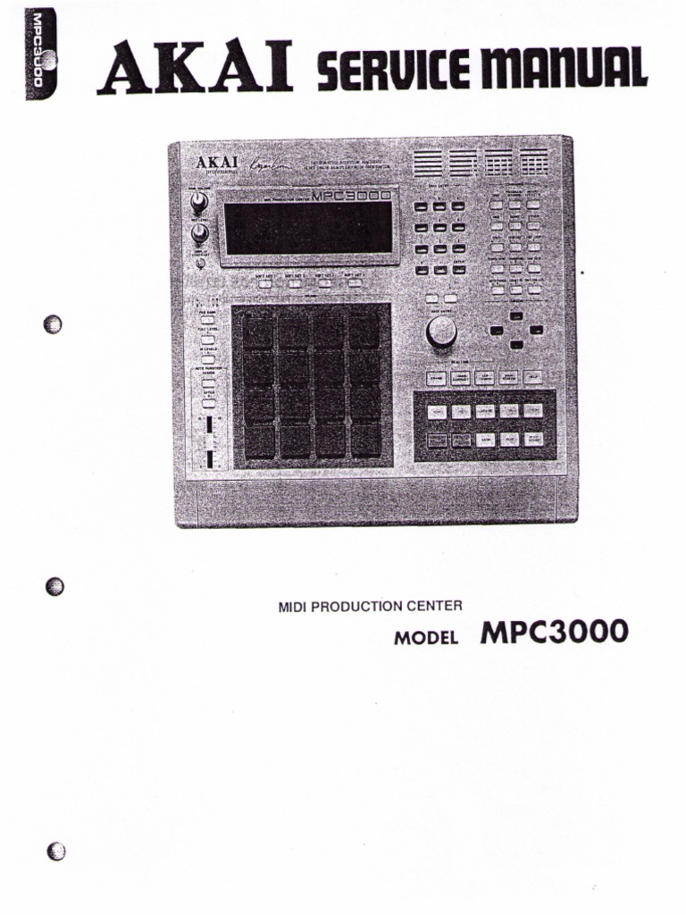 Akai MPC 3000 Service Manual | PDF