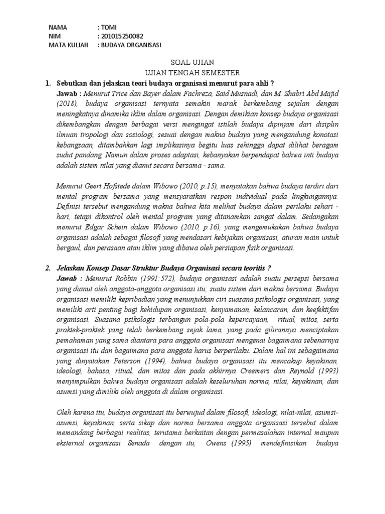 Soal Ujian | PDF | Karier & Perkembangan