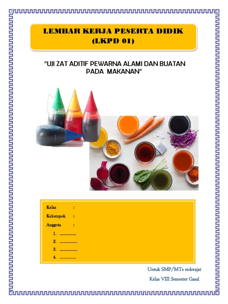 LKPD Zat Aditif & Zat Adiktif | PDF