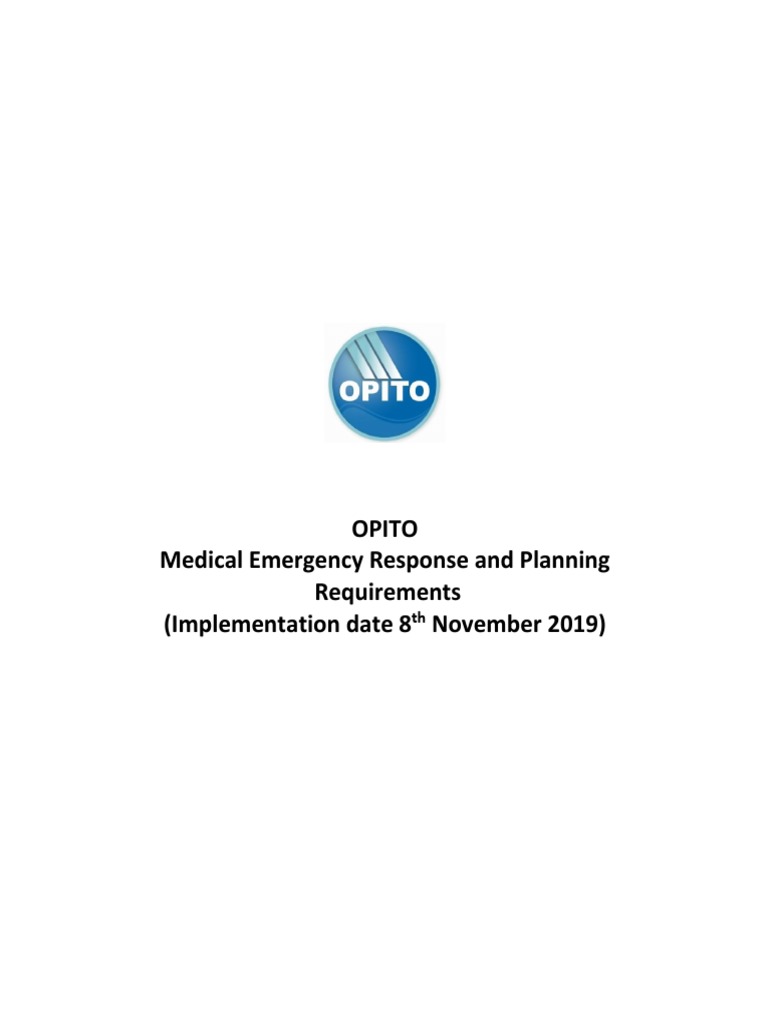 OPITO Medical Emergency Response Requirements 06082019 002 | PDF ...