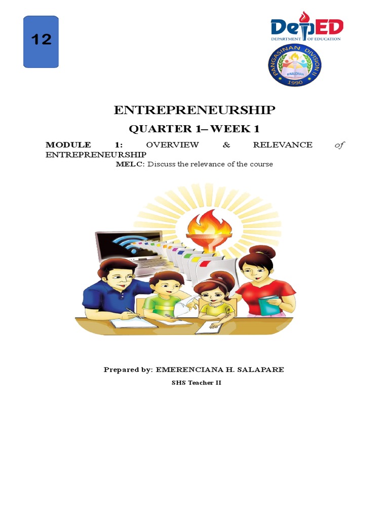Entrep 1 | PDF | Entrepreneurship | Factors Of Production