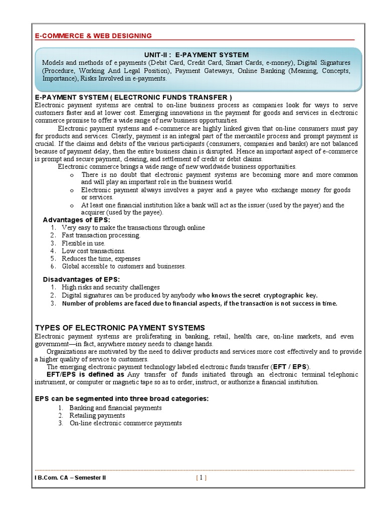 E-Commerce & Web designing-II | PDF