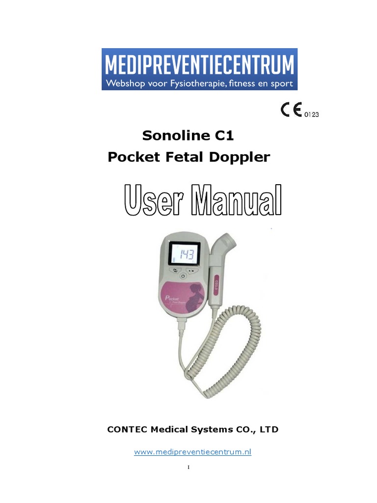 Sonoline C1 Pocket Fetal Doppler Manual | PDF | Headphones | Electrical ...