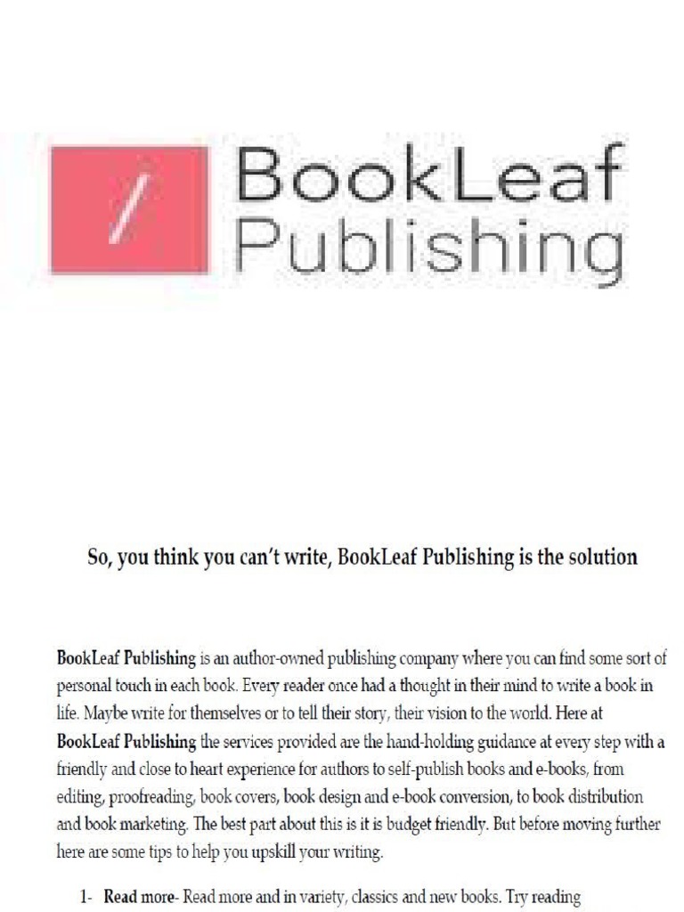 Bookleaf Publishing | PDF