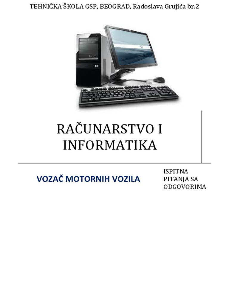 Racunarstvo I Informatika | PDF