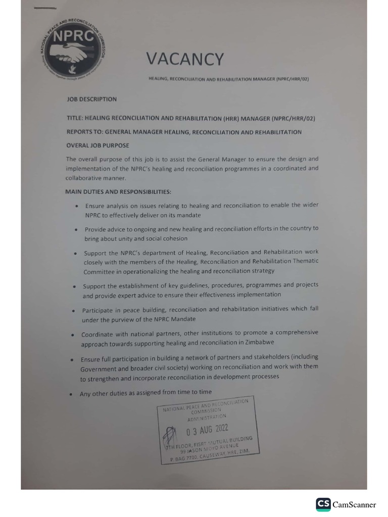 Vacancies at NPRC 1 | PDF