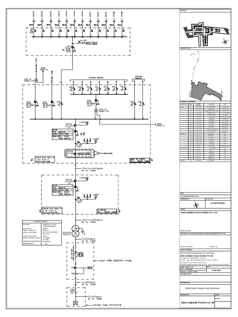 10 - 02 - 16 - Temporary Single Line Diagram | PDF | Electricity ...