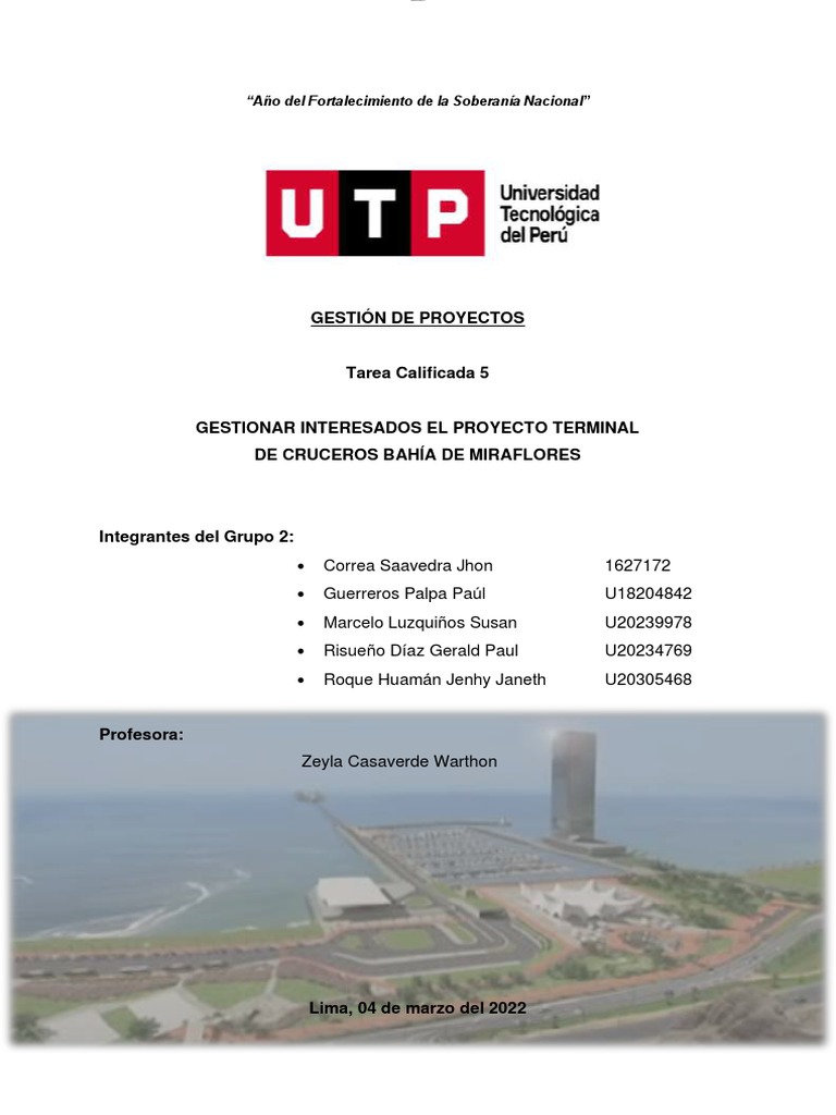 (ACV-S07) Tarea Calificada 5 - ECV - Grupo 2 | PDF | Lima | Perú
