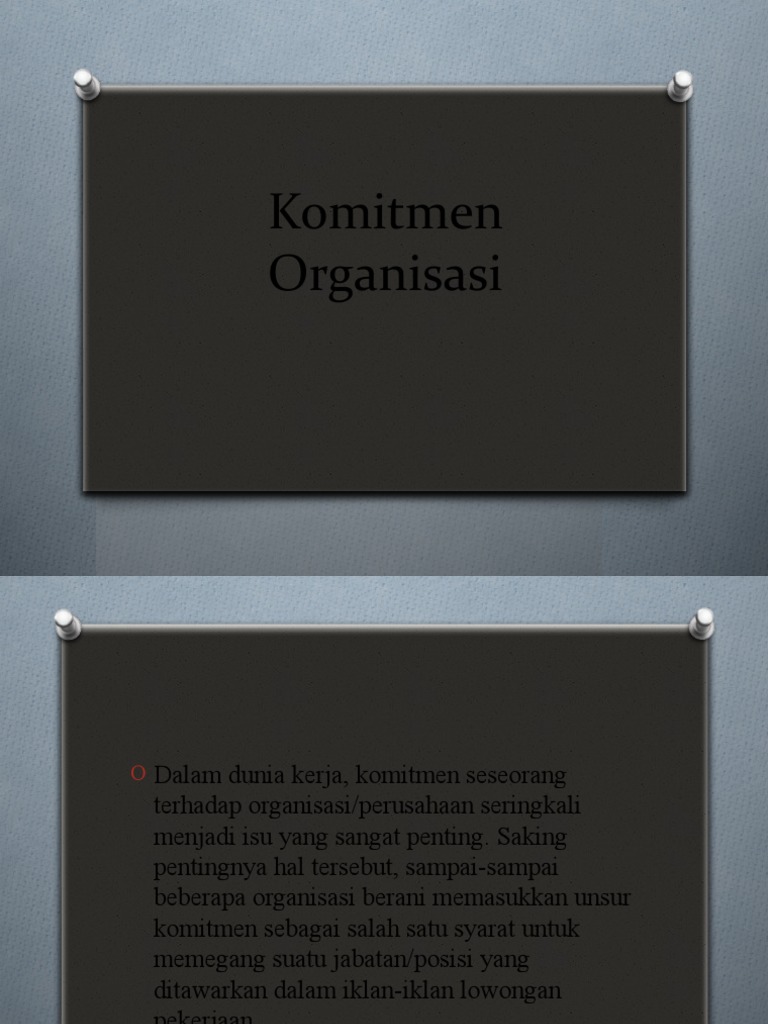 Komitmen Organisasi | PDF