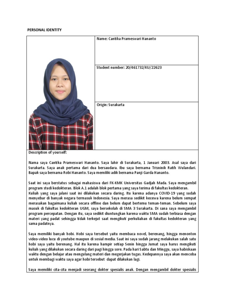 Personal Identity 1 | PDF