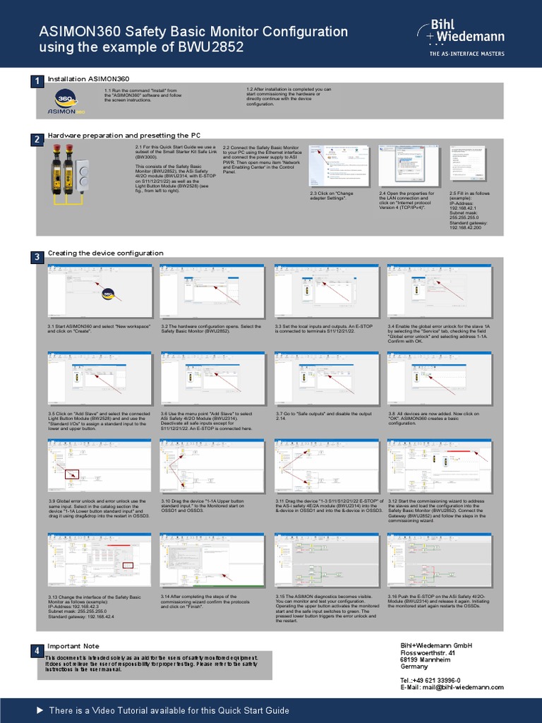 En Quick Start Guide ASIMON Configuration Safety Basic Monitor ...