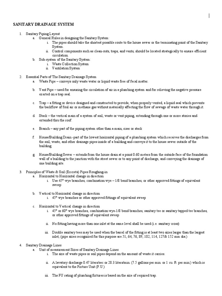 A Comprehensive Guide to Sanitary Drainage Systems: Design Principles ...