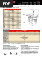 Clarke JU6H Specification Sheet | PDF | Horsepower | Engines