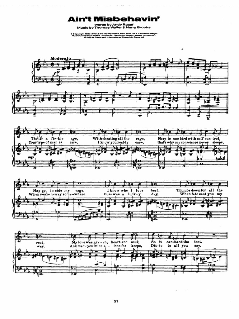 Aint Misbehaving | PDF