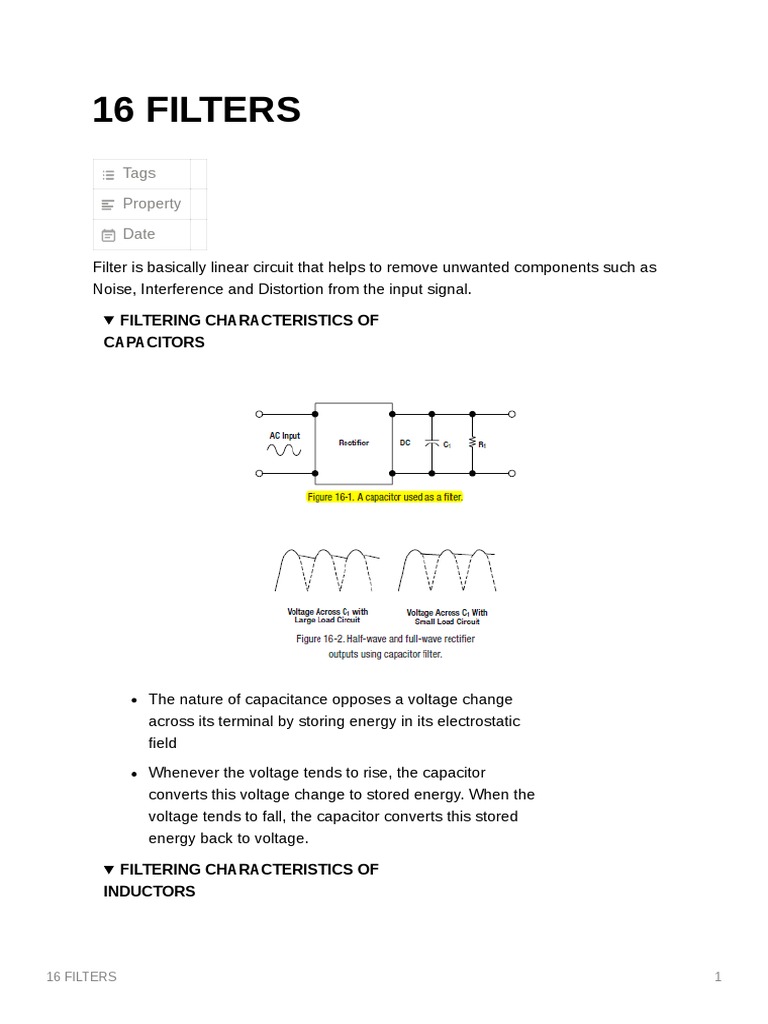 16 Filters | PDF | Electronic Filter | Low Pass Filter