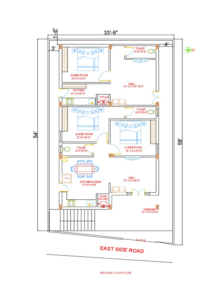 East Side Road: Ground Floor Plan | PDF
