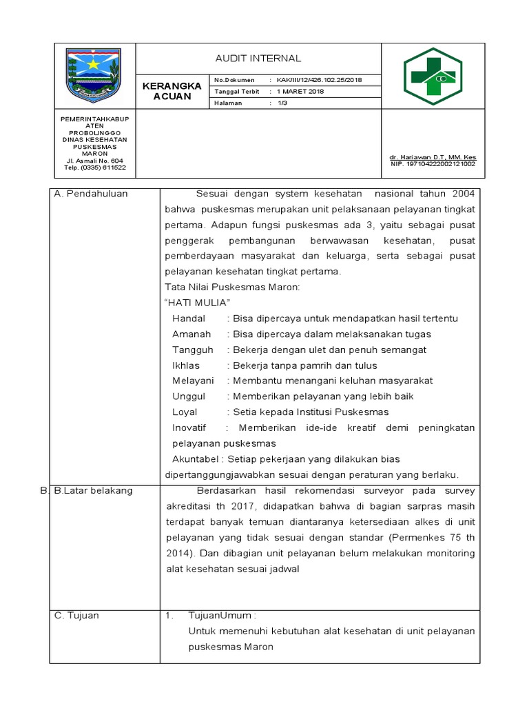 11.c. KAK Audit Internal | PDF