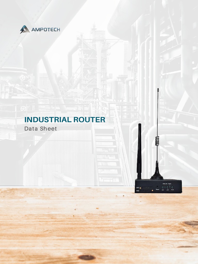 Ampotech Industrial Router Datasheet | PDF | Wi Fi | Information And ...