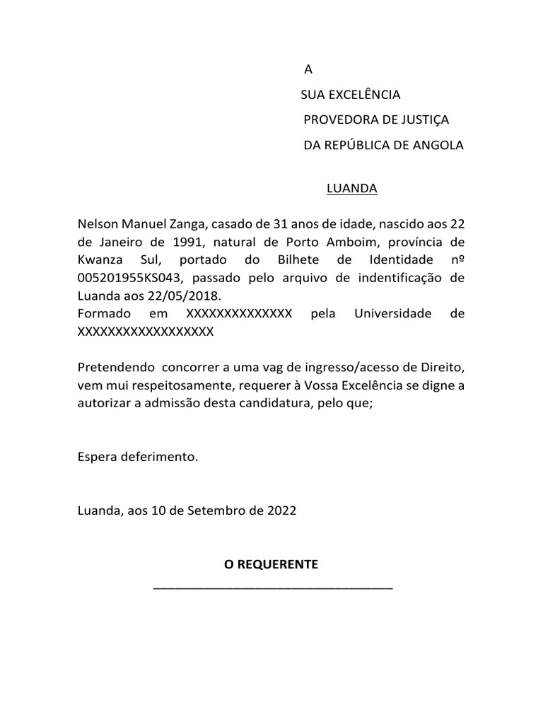 Modelo de Requerimento | PDF