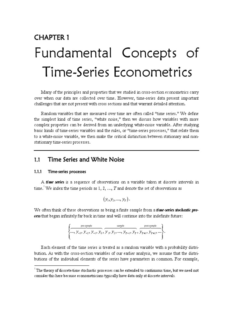 Time Series Course | PDF | Stationary Process | Time Series