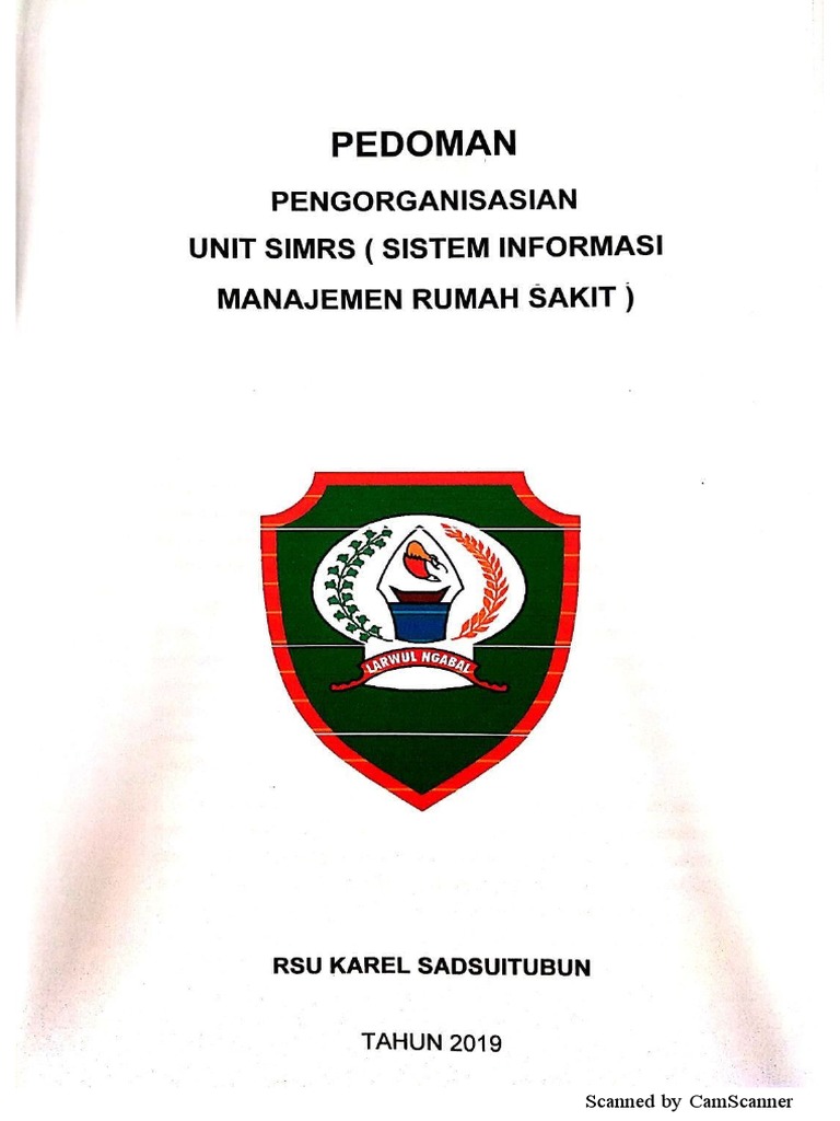 Sodapdf-Converted-Mirm 1 Pedoman Pengorganisasian Simrs | PDF