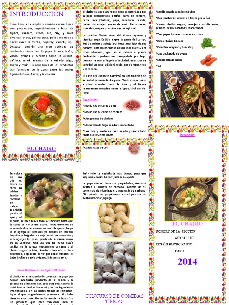 Chairo | PDF | Alimentos | Cocina occidental