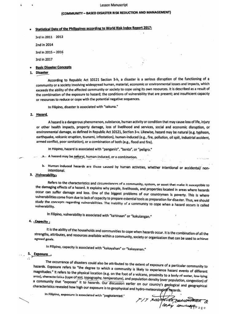 Community Based Disaster Risk Reduction Management | PDF