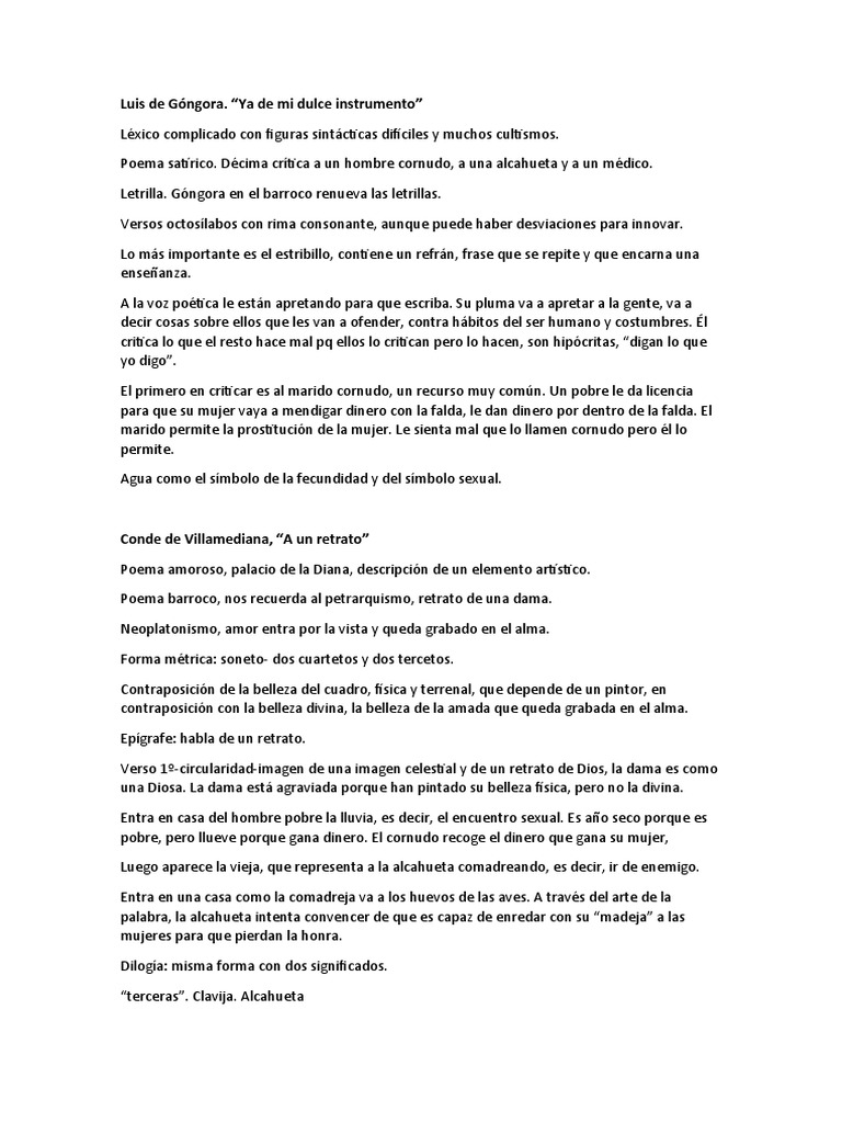 Luis de Góngora | PDF | Poesía | Metro (poesía)