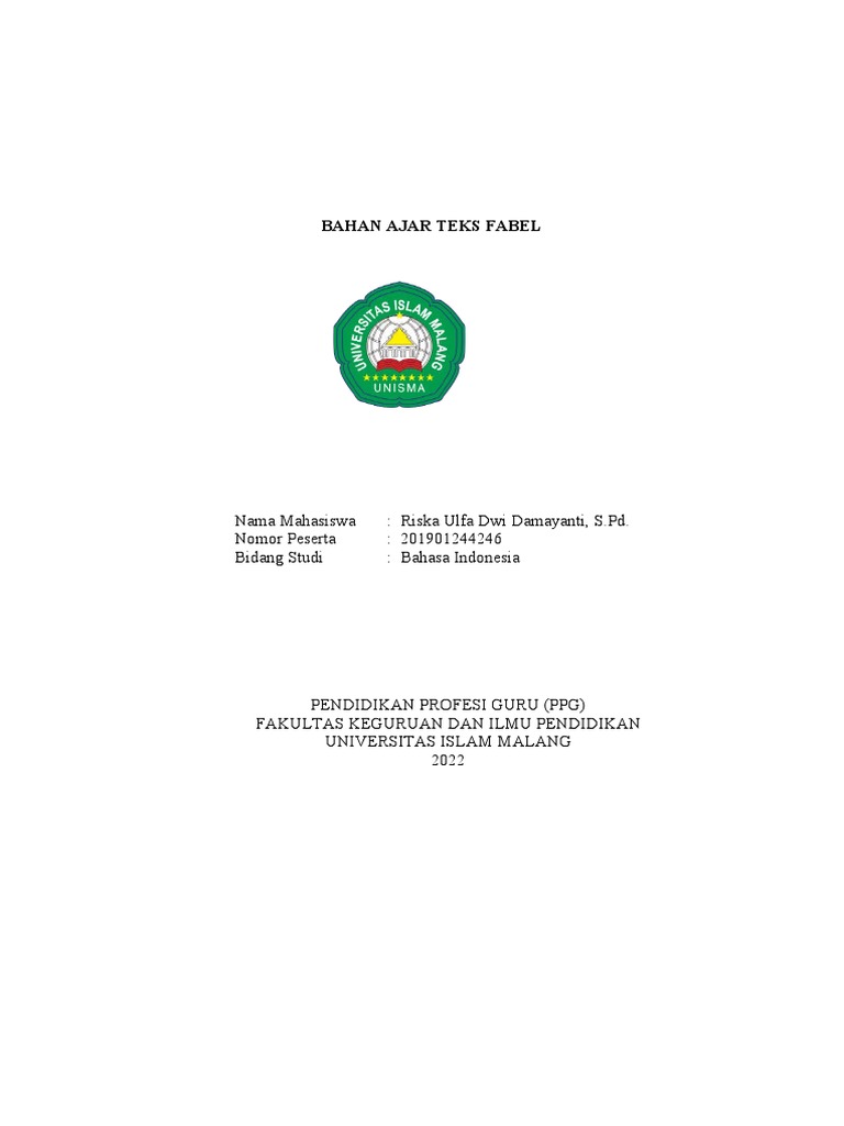 Ciri dan Unsur Teks Fabel | PDF | Fiksi Umum