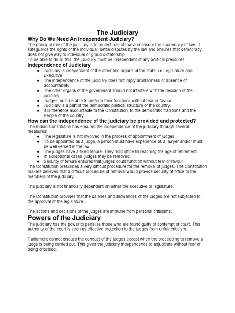 The Judiciary | PDF | Supreme Court Of India | Supreme Court Of The ...