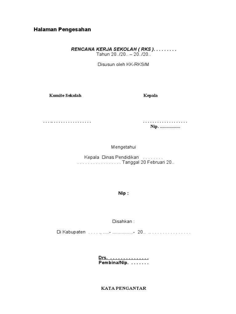 Contoh RKS 2 | PDF | Karier & Perkembangan | Bisnis