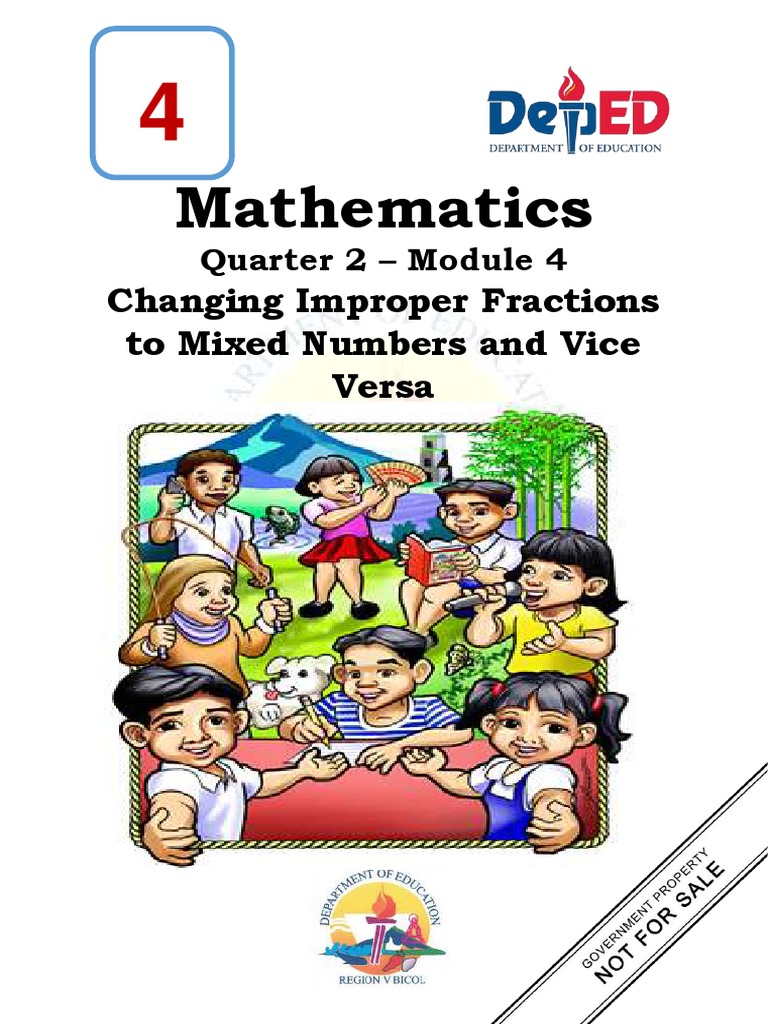 G4 - Q2 - Module 4 - Changing Improper Fraction To Mixed Number or Vice ...