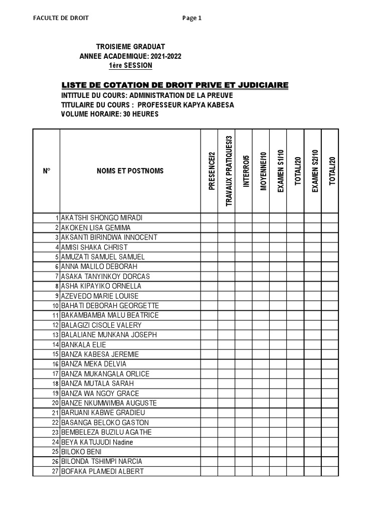 Administration de La Preuve 2022 | PDF