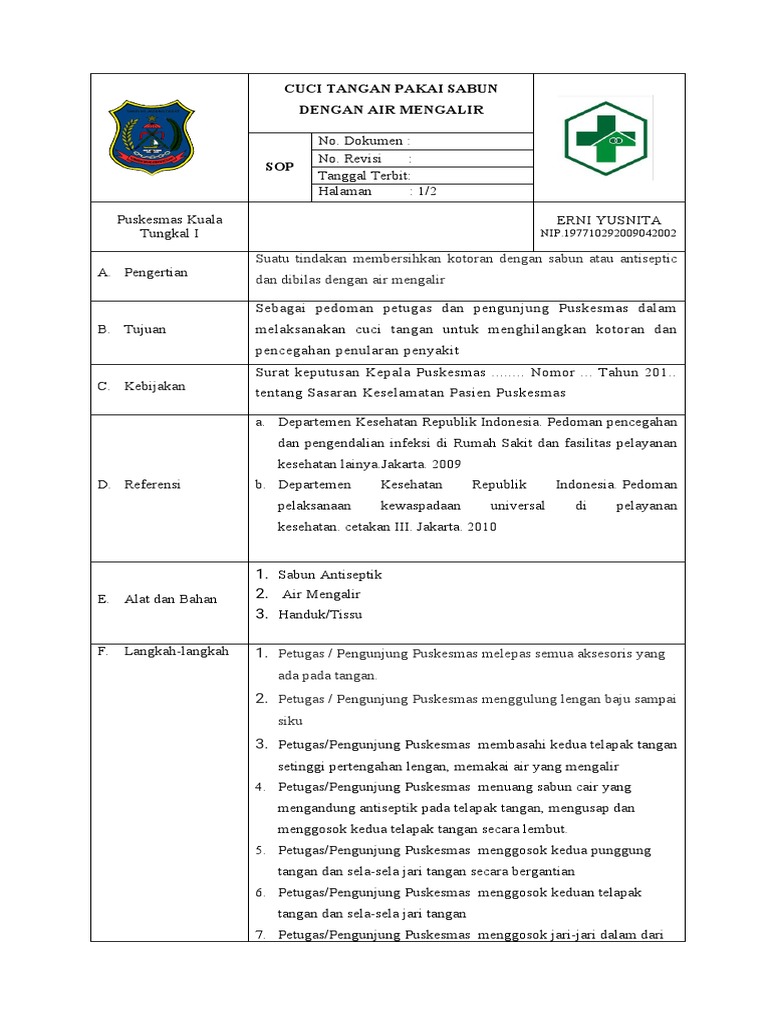 Sop CTPS Handrub | PDF