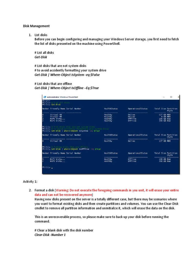 Disk Management | PDF | System Software | Computer Data