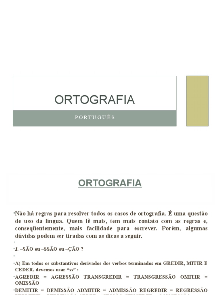ORTOGRAFIA | PDF | Linguística | Ortografia