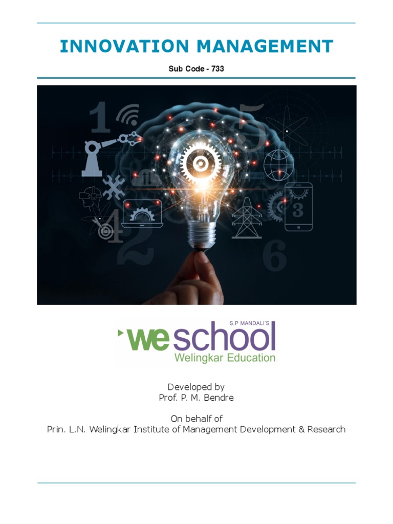Innovation Management 733 v1 | PDF | Innovation | Creativity