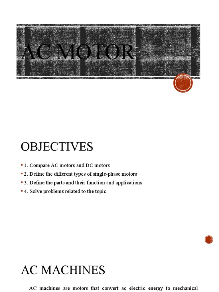 AC Motor | PDF | Electric Motor | Alternating Current