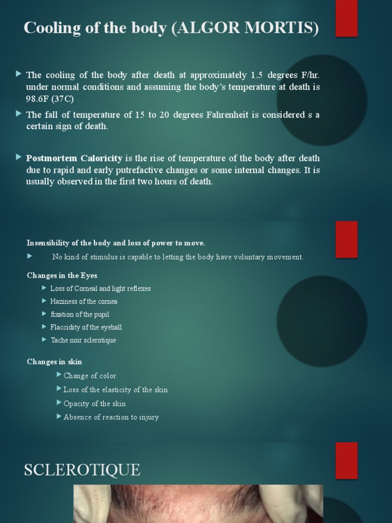 Algor Mortis-Asphyxia | PDF | Decomposition | Physiology