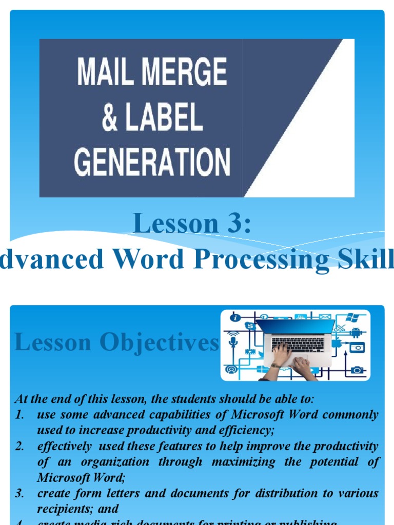 ICT Lesson 3 | PDF | Microsoft Word | Screenshot