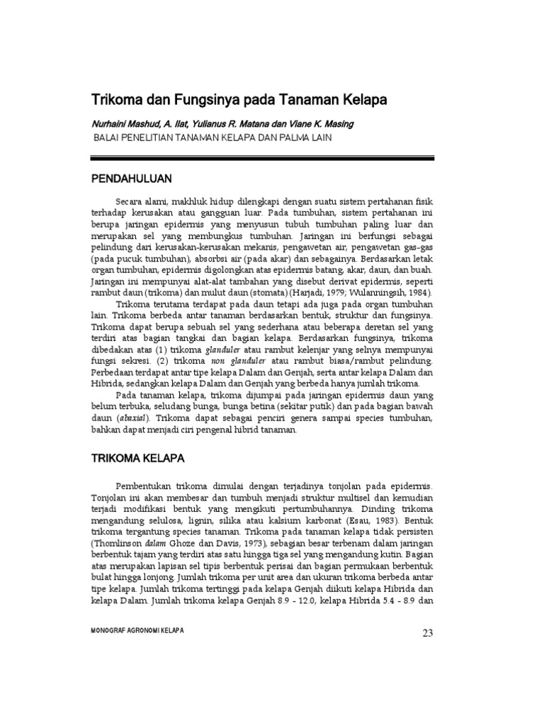 4 Trikoma Dan Fungsinya 04 | PDF | Griya & Taman | Kesehatan Holistik