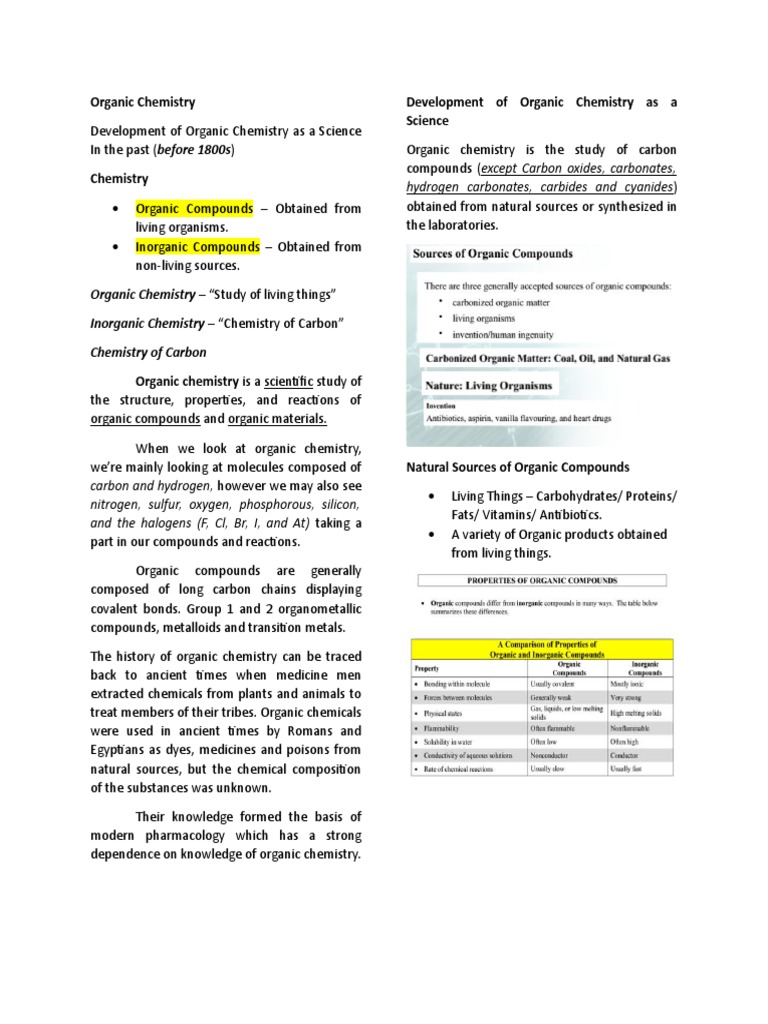 Organic Chemistry - NOTES | PDF