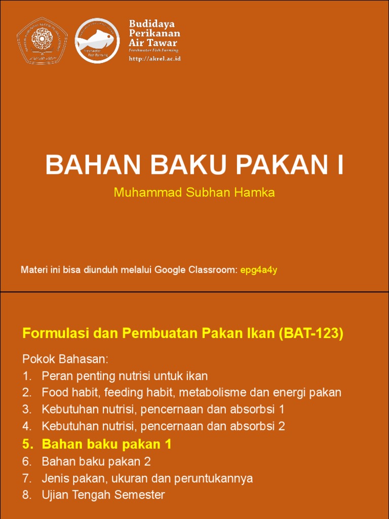 Bat-123 Fppi TM 5 Bahan Baku Pakan I | PDF